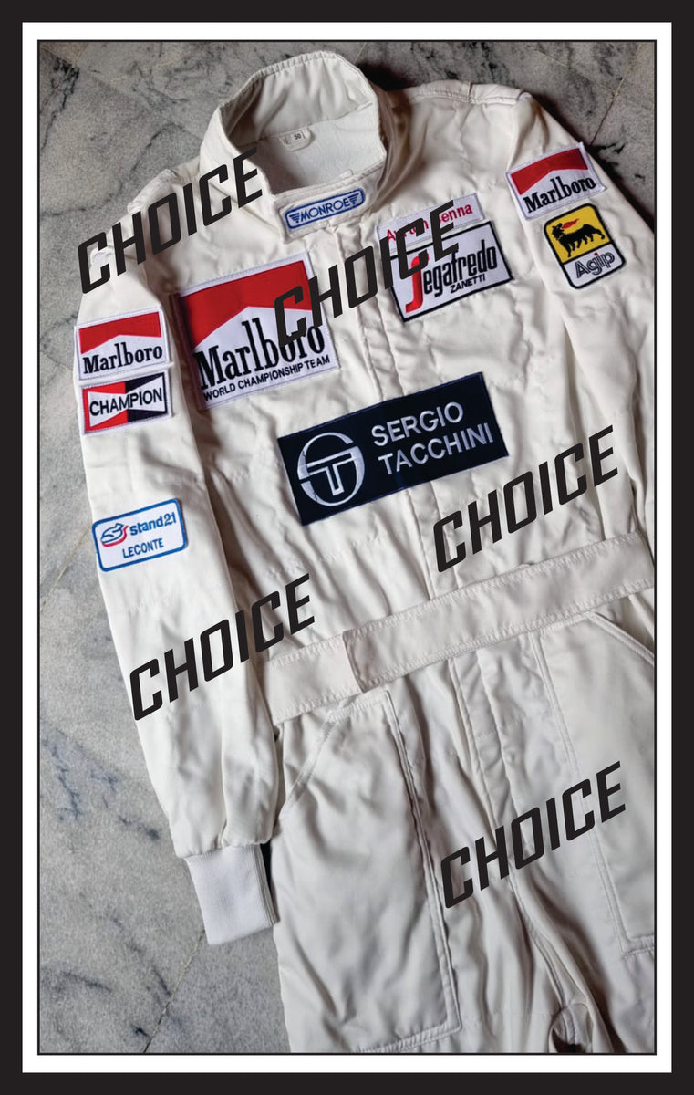 Ayrton Senna Embroidered Patches Suit 1984 – Choice Racing