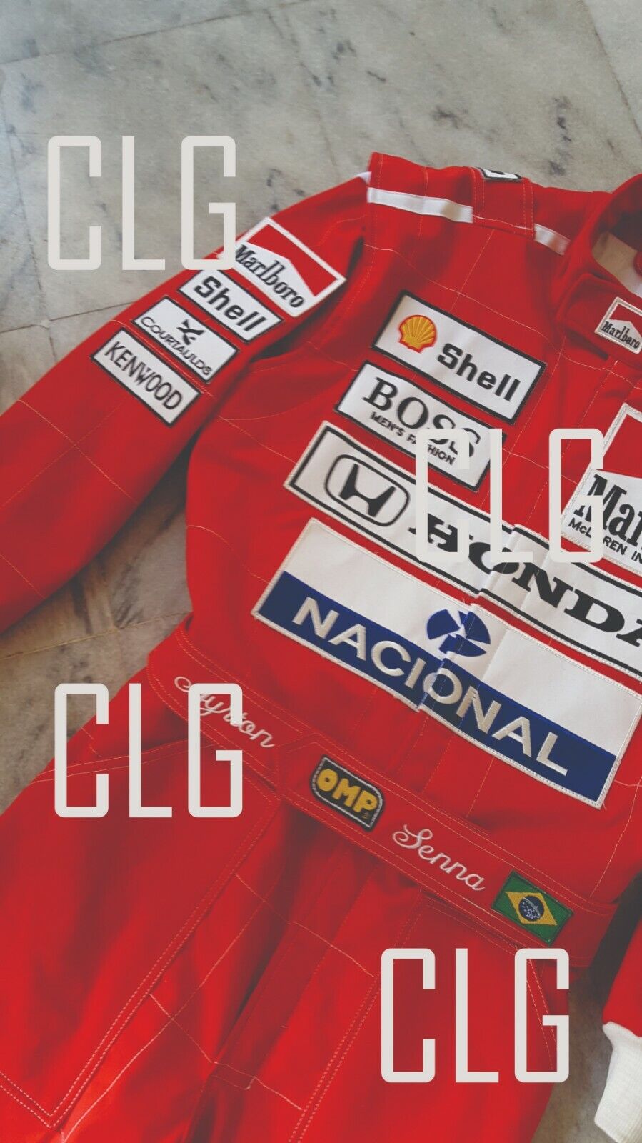 Ayrton Senna 1991 Replica Embroidered patches Suit / Mclaren Suit ...